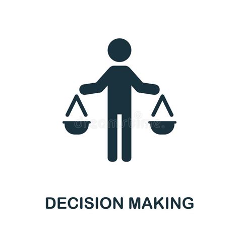 Decision Making Icon Monochrome Sign From Corporate Development Collection Creative Decision Decision Making Icon Monochrome Sign From Corporate Development Collection Creative Decision