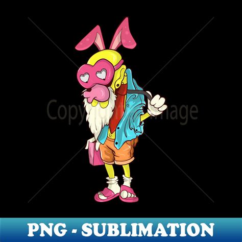 Dope Pink Rabbit Uncle Chilling Illustration Premium Png S Inspire