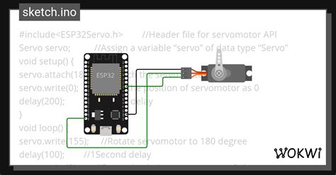 Servo Wokwi Esp32 Stm32 Arduino Simulator Servo Wokwi Esp32 Stm32 Arduino Simulator