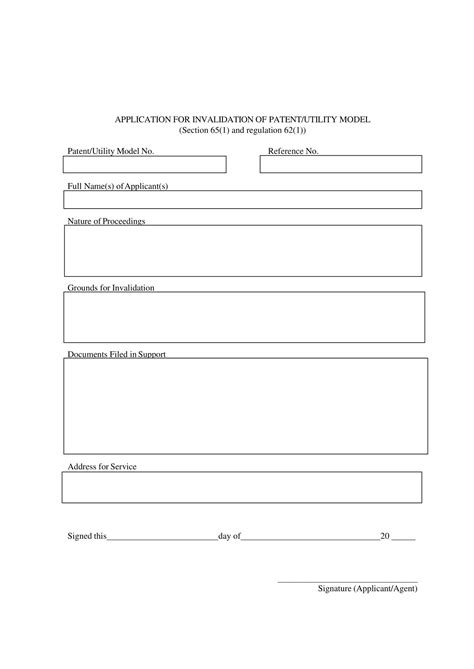 Free Printable Provisional Patent Application Templates [pdf Word]