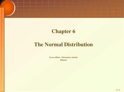 Pdf Chapter 6 The Normal Distribution Filesstatistics Dr Fatma