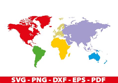 World Map Svg World Svg Travel Svg World Map Clipart Png Cricut Svg Map Dxf Map Cut File For