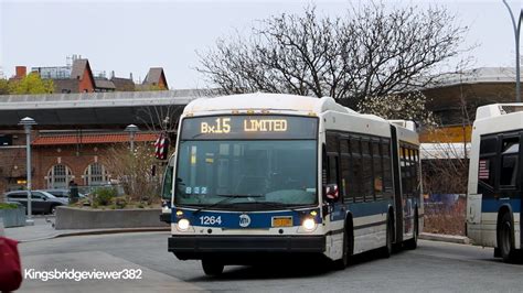 Mta New York City Bus 2010 Nova Bus Lfs Articulated 1264 On The Bx15