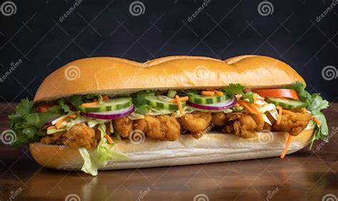 Photo Of Po Boy Bread Stock Illustration Illustration Of