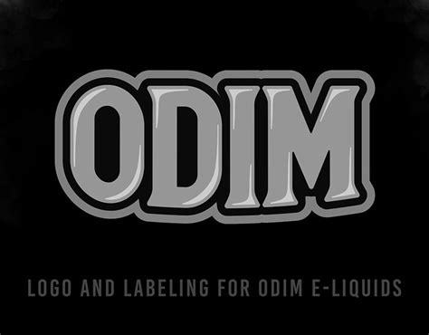 Odim E Liquids On Behance