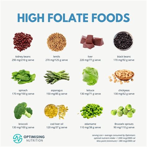 Explore Folate Vitamin B9 Rich Foods Benefits And Recipes Optimising Nutrition Folate Rich