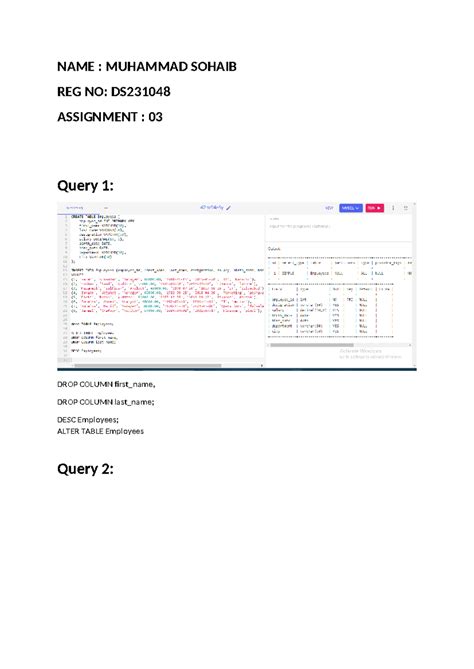 Lab3 Assignment Ds231048 Name Muhammad Sohaib Reg No Ds Assignment