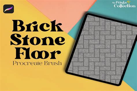 Brick Stone Floor Procreate Brush Graphic By Myprintscollection · Creative Fabrica