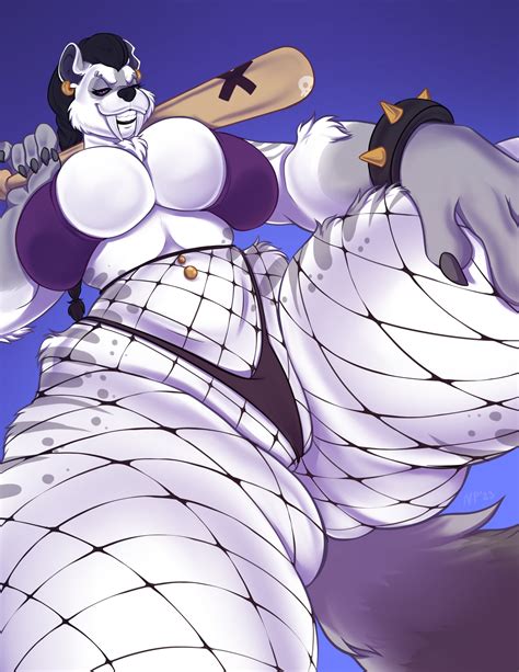 Rule 34 Absurd Res Anthro Baseball Bat Bat Object Big Breasts Bikini Biped Black Hair