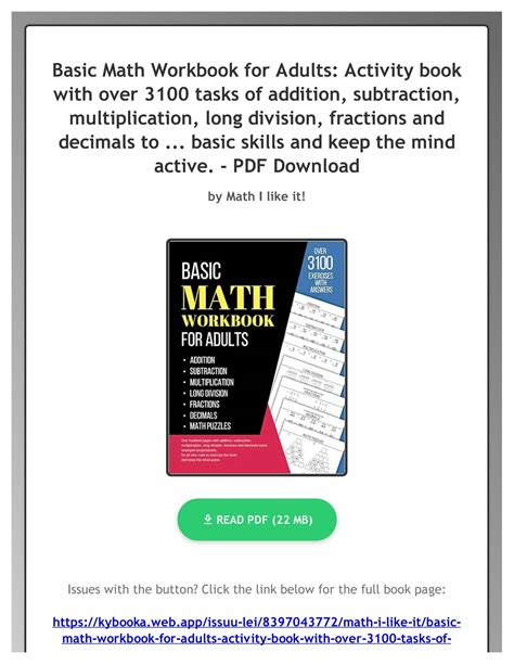 Pdf Basic Math Workbook For Adults Activity Book With Over 3100 Tasks