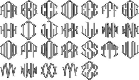 Monogram Styles And Fonts
