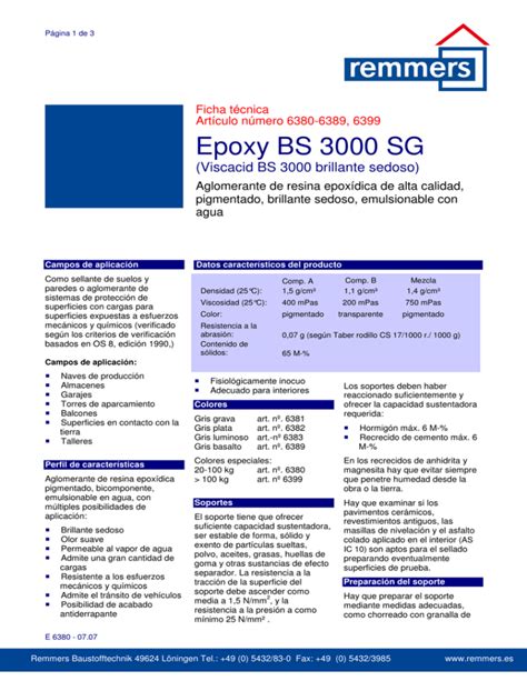Epoxy Bs 3000 Sg