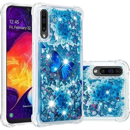 Samsung Galaxy A50 Case 3d Cute Ed Glitter Liquid Sparkle Floating