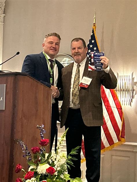 Our Ceo James Terhune Sr Was Honored To Accept The Top Gun” Award At Vetcon In Albany Ny