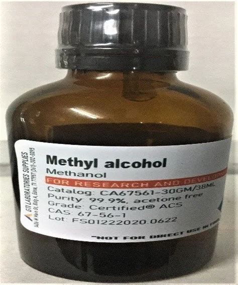 M12029 Methanol Methyl Alcohol Acetone Free Suitable For Stains