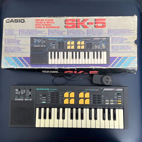 Vintage Casio Sk 5 Electronic Sampling Keyboard Built In Microphone Ma