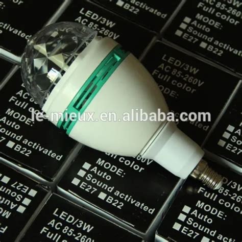 Full Color Rotating Lamp E27 And E14 Led Lamp High Quality Full Color