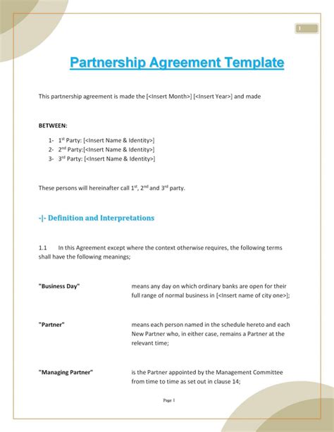 Free Agreement Template