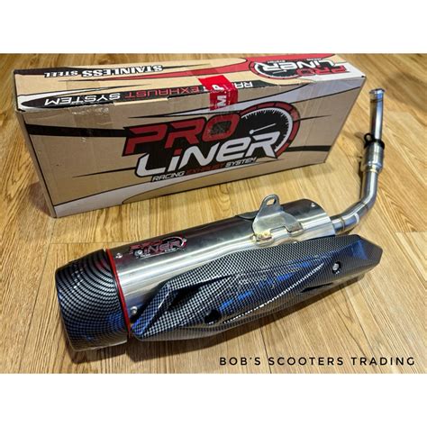 Proliner Exhaust Pipe Neo Sr 2 Silver Nmax Aerox Fazzio Adv Click Pcx Shopee Philippines