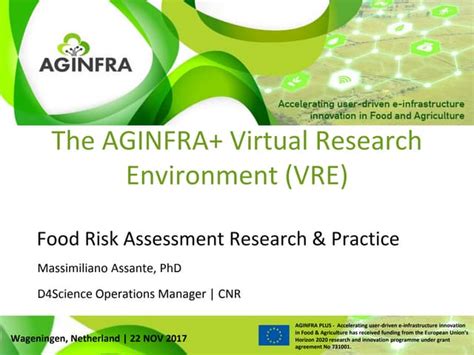 The Aginfra Virtual Research Environment Vre Ppt