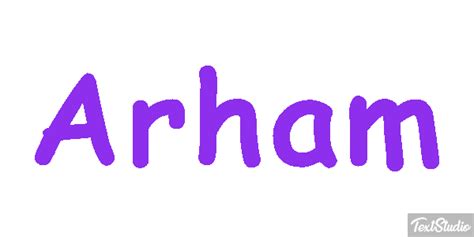 Arham Name Animated  Logo Designs