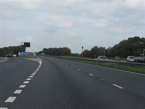 File M Motorway At Junction Northbound Exit Geograph Roader S Digest The