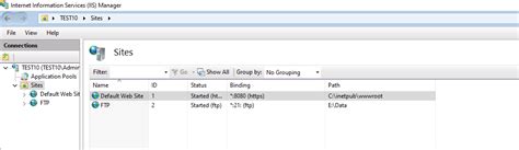 how to setting different physical paths for website and ftp site