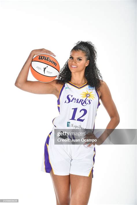 Rae Burrell Of The Los Angeles Sparks Poses For A Portrait During