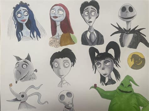 Tim Burton Sketches Rdrawing