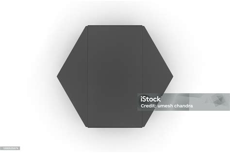 선물 아이템 및 브랜딩 3d 렌더링 일러스트를 위한 빈 육각형 종이 하드 박스 0명에 대한 스톡 사진 및 기타 이미지 0명 3차원 형태 6 Istock