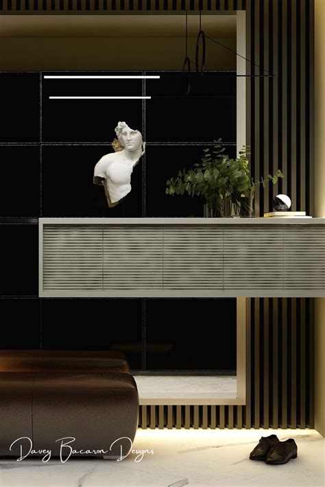Masculine Entryway Interior Design 3d Visual Render Entryway Ideas