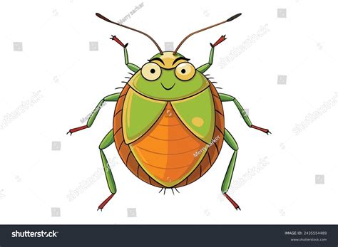 Cute Cartoon Stink Bug Vector Art Stock Vector Royalty Free