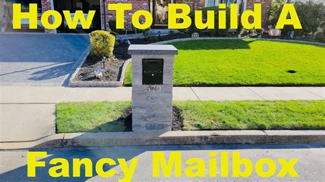 How To Build Stone Pillar Mailbox Youtube