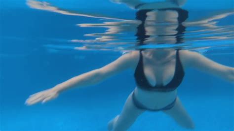 Horny Milf With Huge Tits Swimming Is Super Hot Juicy Lousie Free