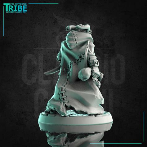 3d Printable 0184 Male Satyr Faun Thief Thief Assassin Pirate With