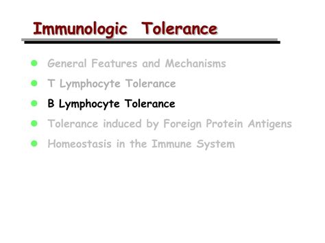 Ppt Chapter 10 Immunologic Tolerance Powerpoint Presentation Free