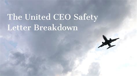 United Safety Letter Breakdown