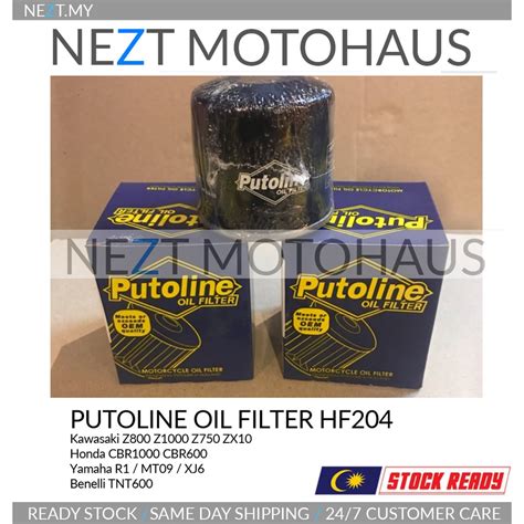 Putoline Oil Filter Hf204hf303 R25 Z250 Er6 Versys Z750 Z800 Z900