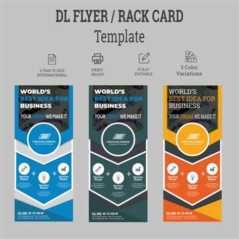 Dl Leaflet Mockup Illustrations Royalty Free Vector Graphics And Clip