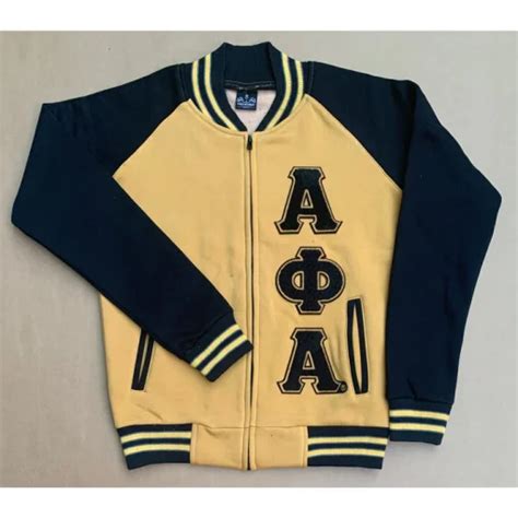 Old Gold Alpha Phi Alpha Varsity Jacket Jackets Genie
