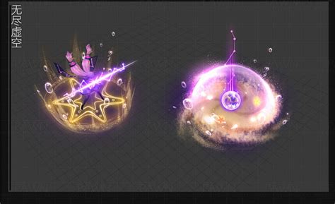 永远的7日之都特效设计稿 冬华 Zhangmei 手游《永远的7日之都》角色冬华技能特效设计