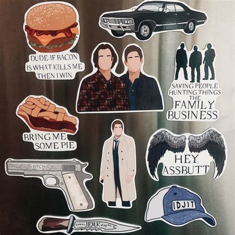 Supernatural Glow In The Dark Fridge Magnet Supernatural Etsy