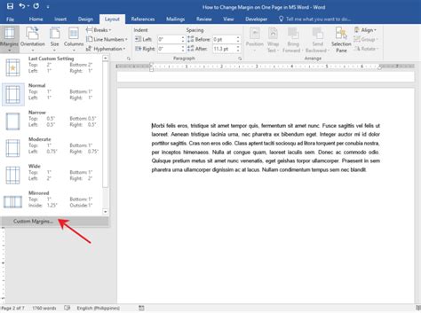 How To Change Margin On One Page In MS Word OfficeBeginner