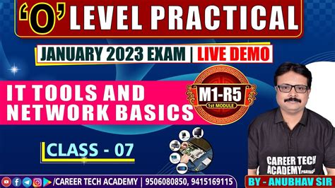 Olevel M1 R5 It Tools And Network Basics Day 07 Practical