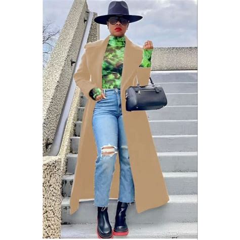 Classy Solid Color Coat Yellow Sub Trading