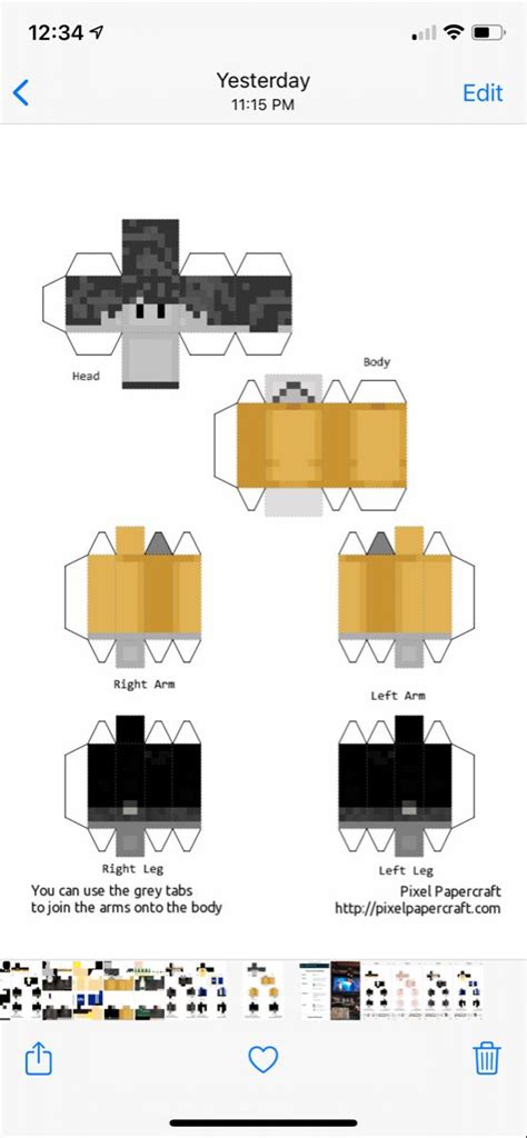 Minecraft Papercraft Bashur