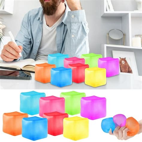 Yaoyar Soft Ice Cubes Stress Balls Anxiety Relief Stress Cubes