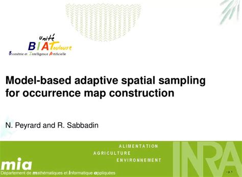 Ppt Model Based Adaptive Spatial Sampling For Occurrence Map