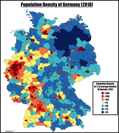 Population Density Germany 2018 By Robeatnix On Deviantart
