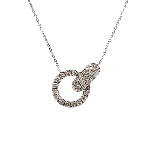 100 Ct Diamond Pave Pendant Necklace In 14k White Gold Etsy